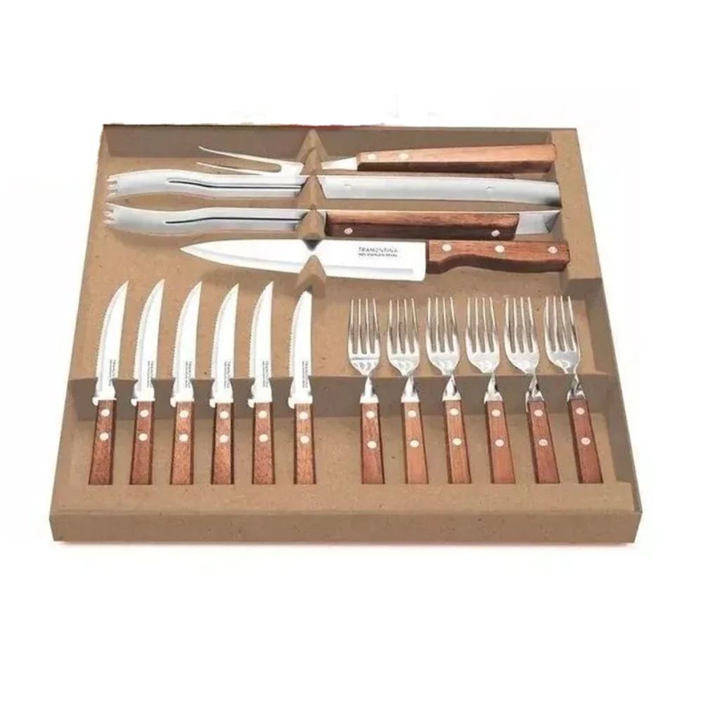 Nuke 15 Piece BBQ Cutlery Set with Wooden Handles | Buy at GW STORE — GW Store