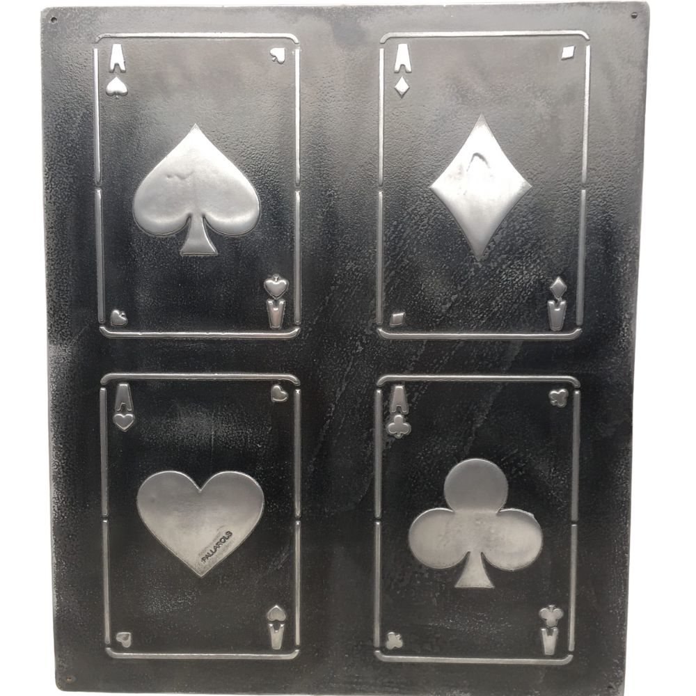 Pallarols Vintage Poker Cards Metael Sign, 20x24" | Buy at GW STORE ...