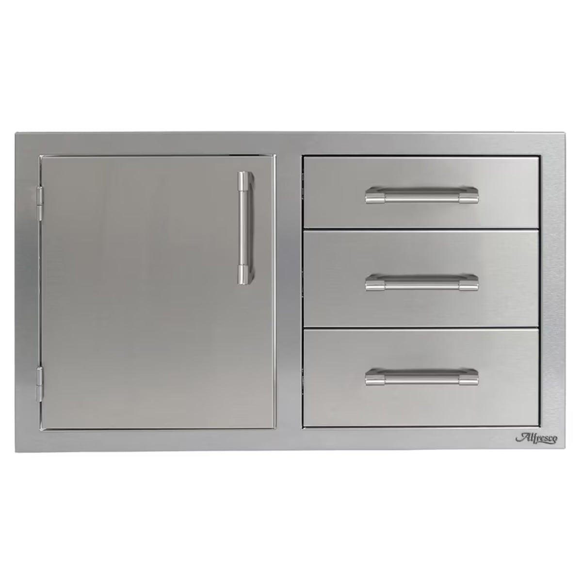 Alfresco 32-Inch Left-Hinged Door & Triple Drawer | Buy at GW STORE ...