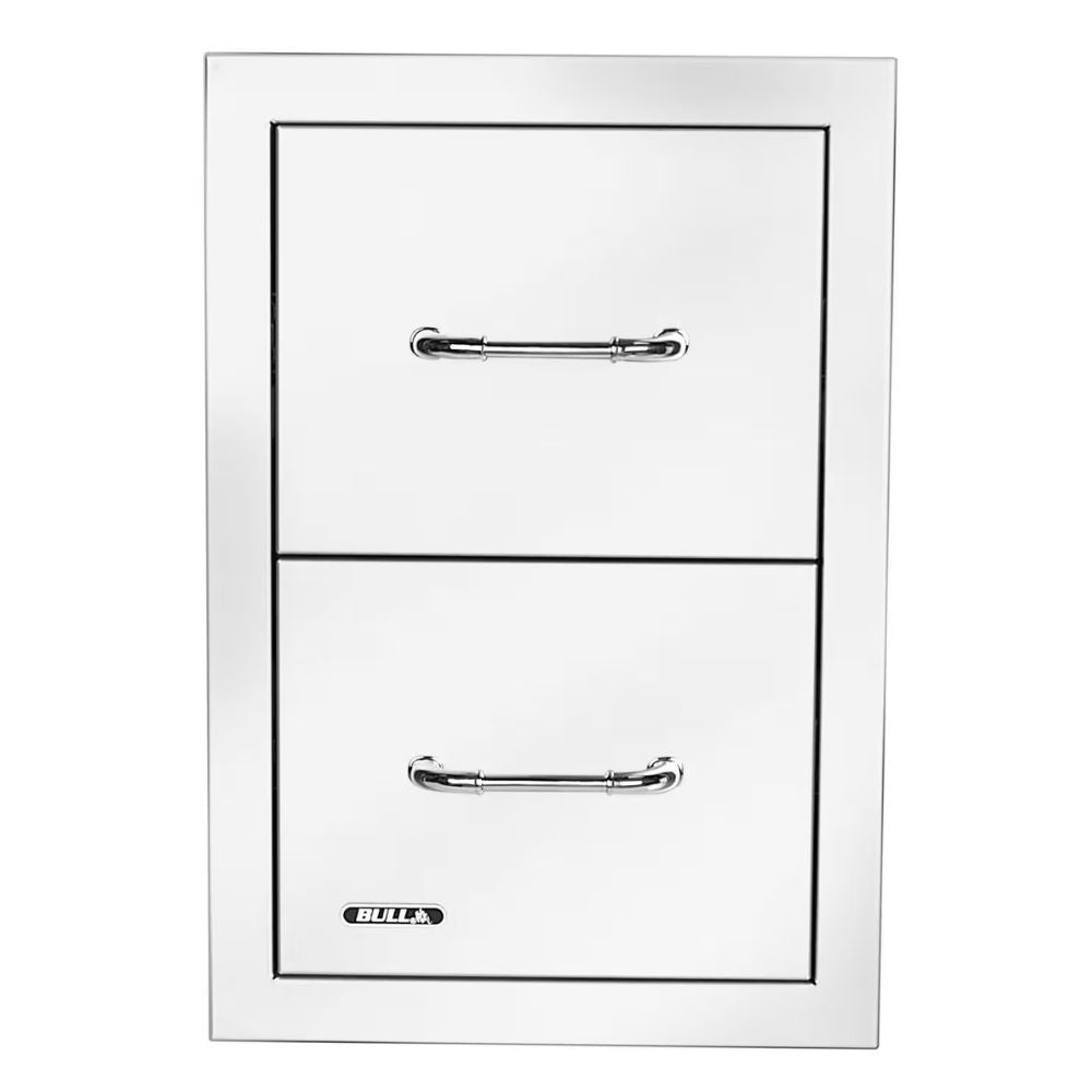 Bull 56990 15" Stainless Steel Double Access Drawer | Buy at GW STORE ...